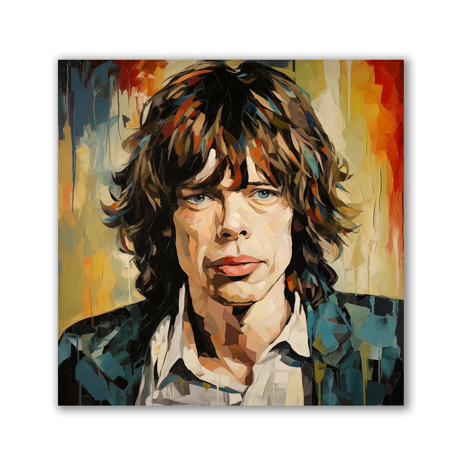 Mick Jagger - Pop Art Portrait by Frank Daske
